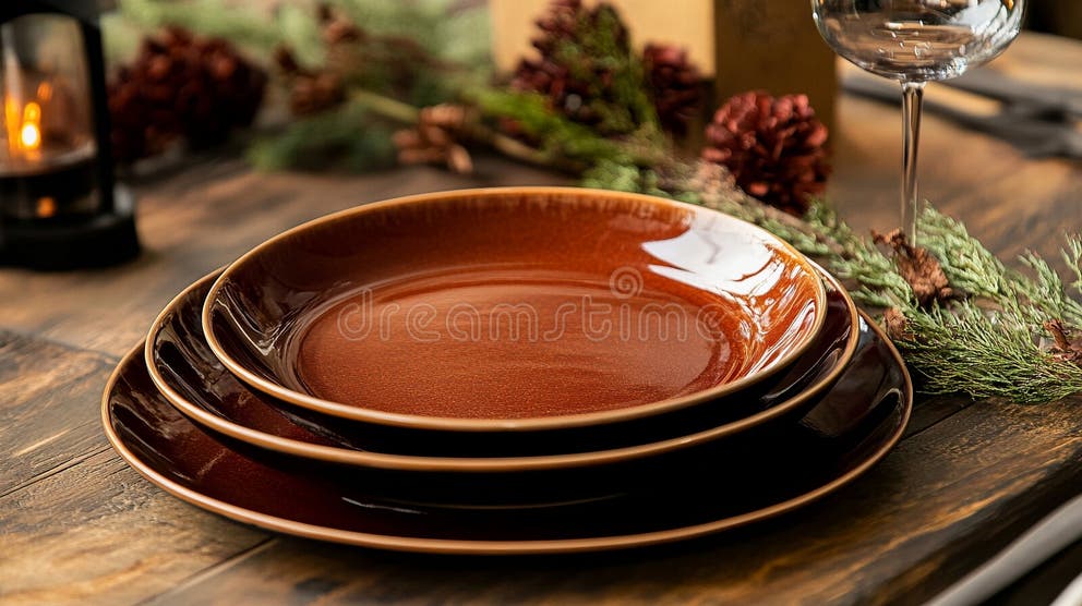 Classic Ceramic Dinner Plate with a Smooth Finish Stock Illustration ...