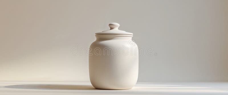 Classic Ceramic Jar Mockup for Design Presentation. Stock Photo - Image ...