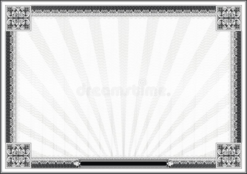 Classic Certificate Frame Vertical with One Seal Black Stock ...