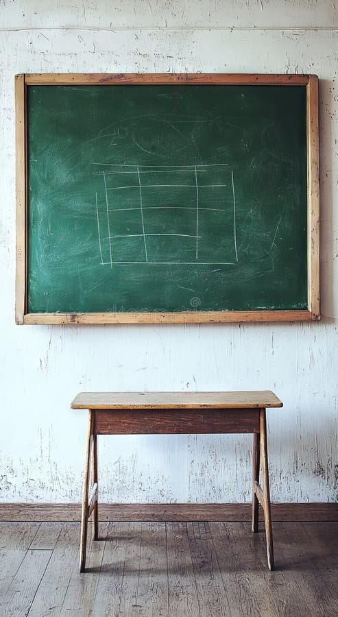Classic Chalkboard Featuring Chalk Marks and Dust from Erasers Stock ...