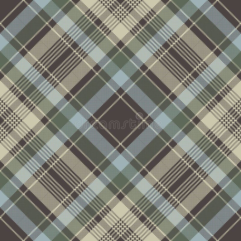 Classic Check Plaid Seamless Pixel Pattern Stock Vector - Illustration ...