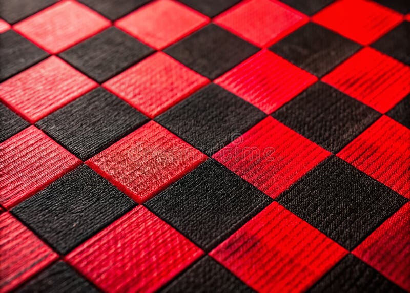 Classic Checkered Pattern Background a Red and Black Game Board Image ...