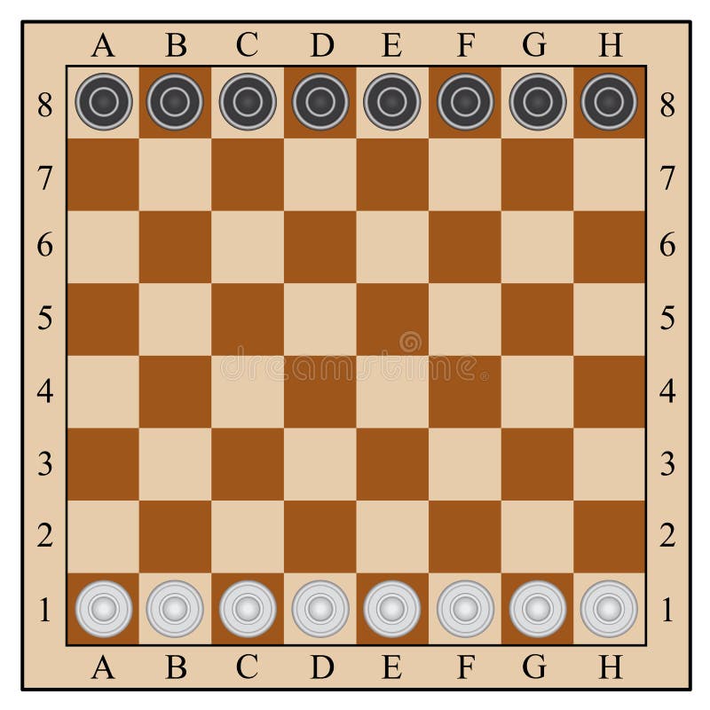 Classic Checkers, Board and Checkers. Stock Vector - Illustration of ... Classic Checkers, Board and Checkers. Stock Vector - Illustration of ...