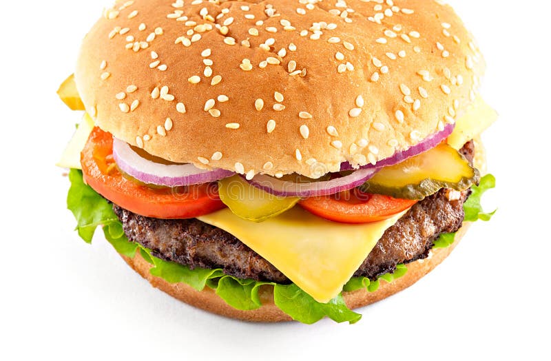 Classic cheeseburger stock photo. Image of barbecue, lettuce - 88904818