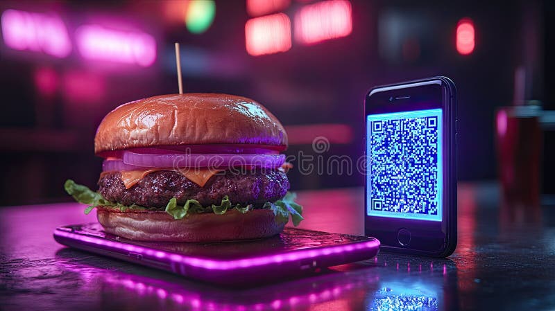 A Classic Cheeseburger with Lettuce, Tomato, and Onion Sits Next To a ...