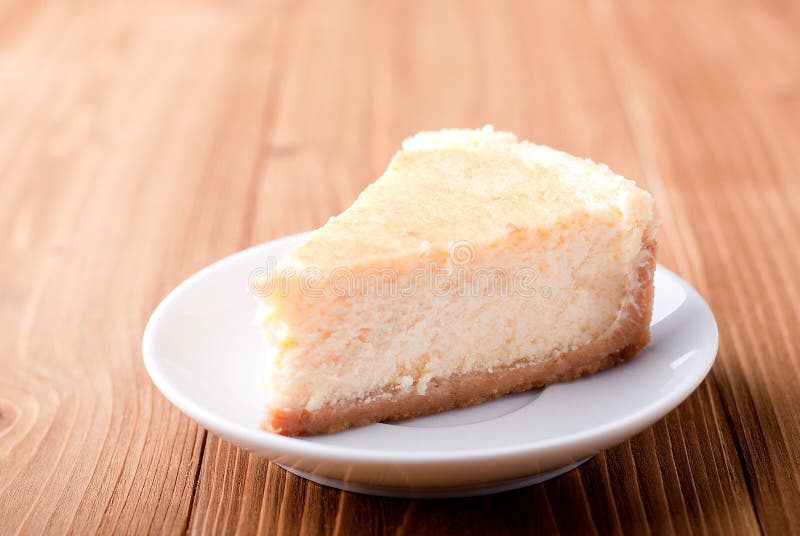 Classic Cheesecake on a Plate Stock Image - Image of dessert, bright ...