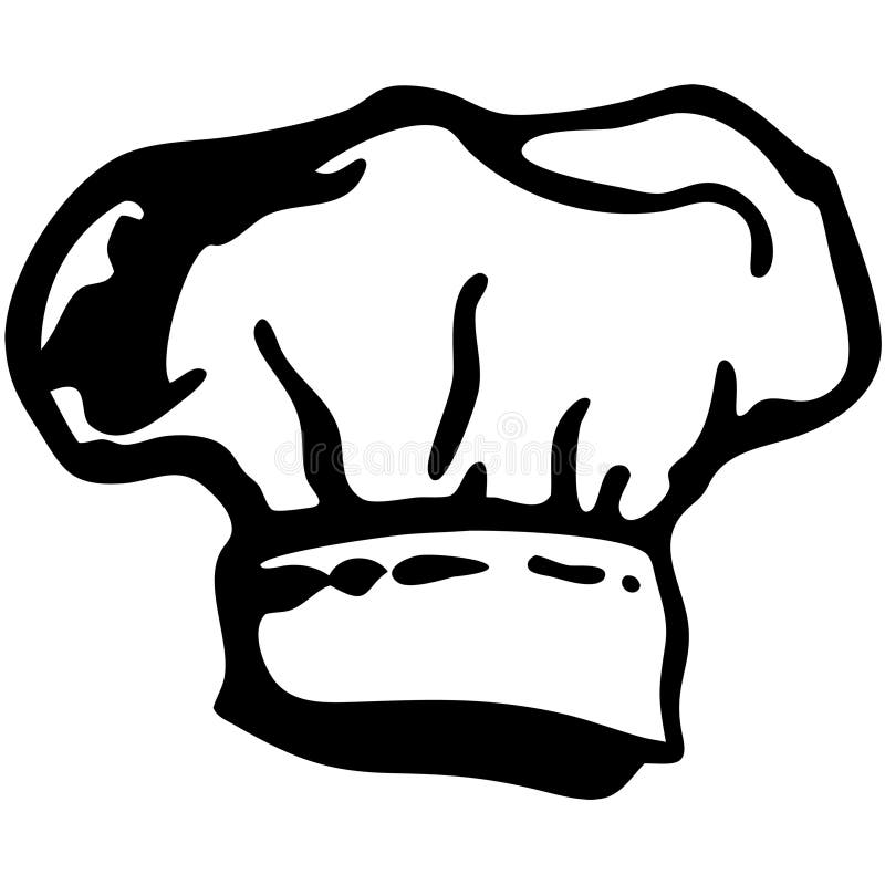 Classic Chef Hat Illustration for Culinary Branding and Decoration ...