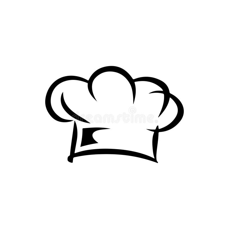 Classic Chef Hat Silhouette Artwork Stock Vector - Illustration of chef ...