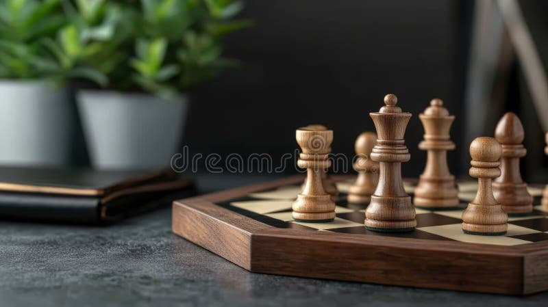 Classic Chess Set on Display, a Timeless Game of Strategy and Skill on ...