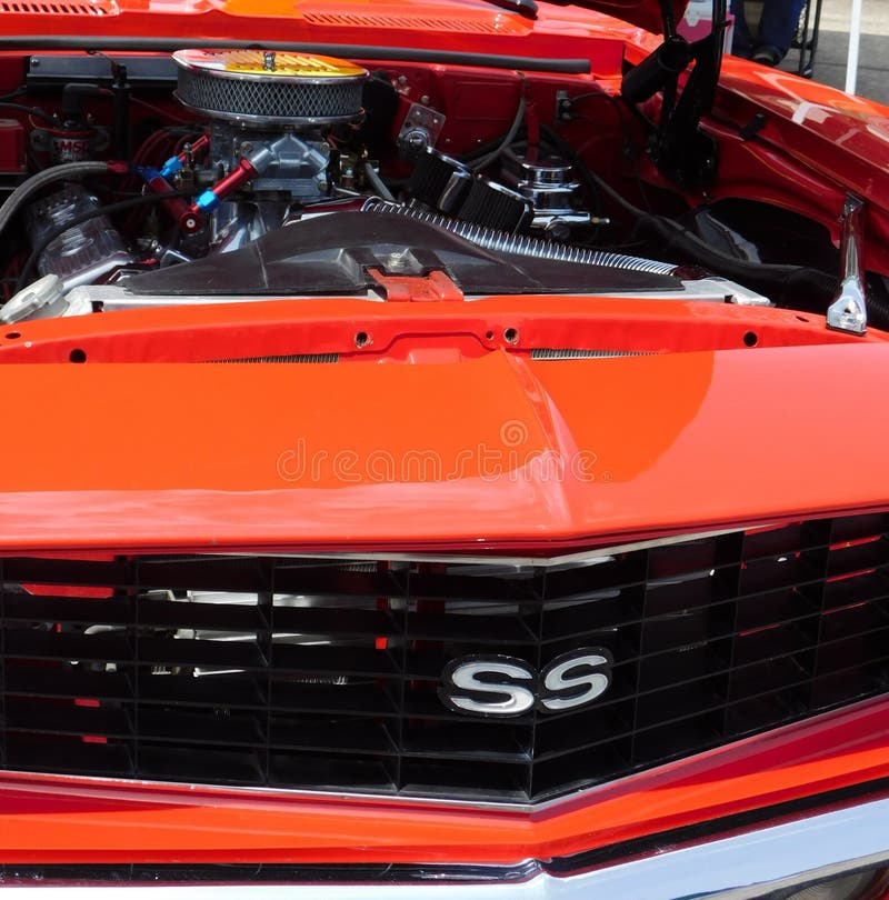 Classic Chevy Super Sport Front Grill Editorial Stock Image - Image of ...