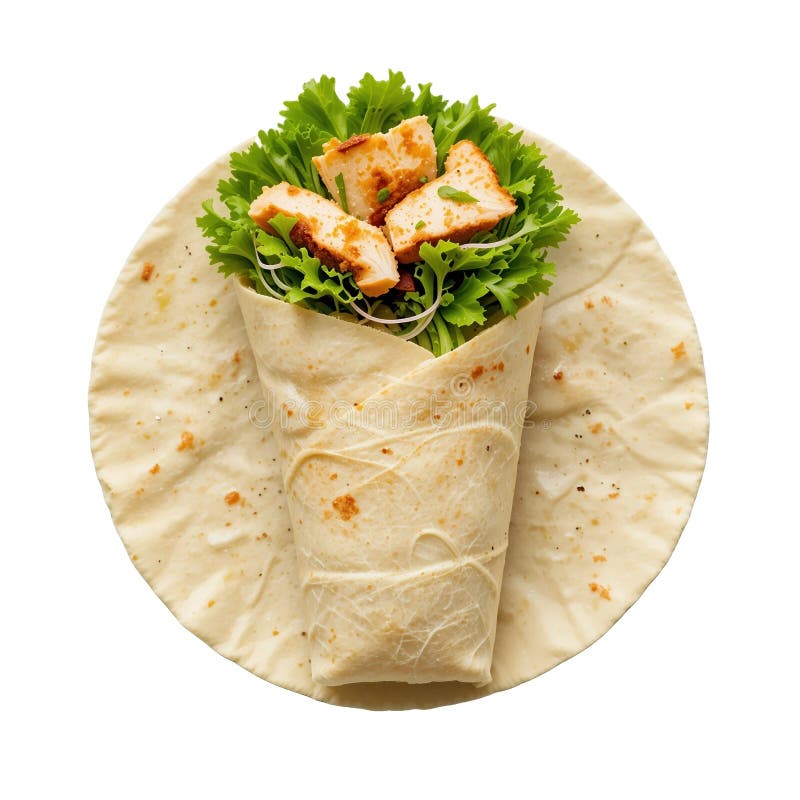 Classic Chicken Caesar Wrap with Crisp Greens and Flavorful Chicken ...