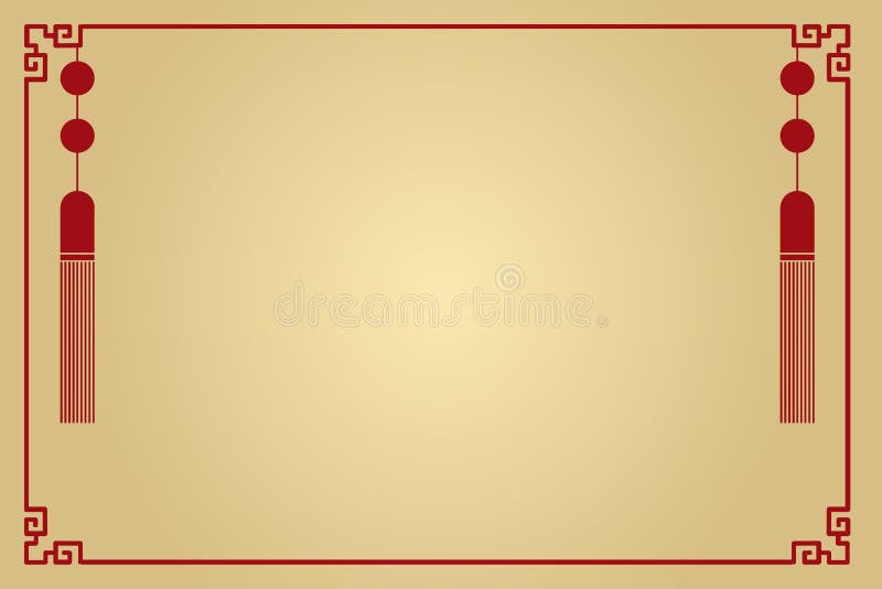 The Classic Chinese Background with the Chinese Knot Stock Vector ...
