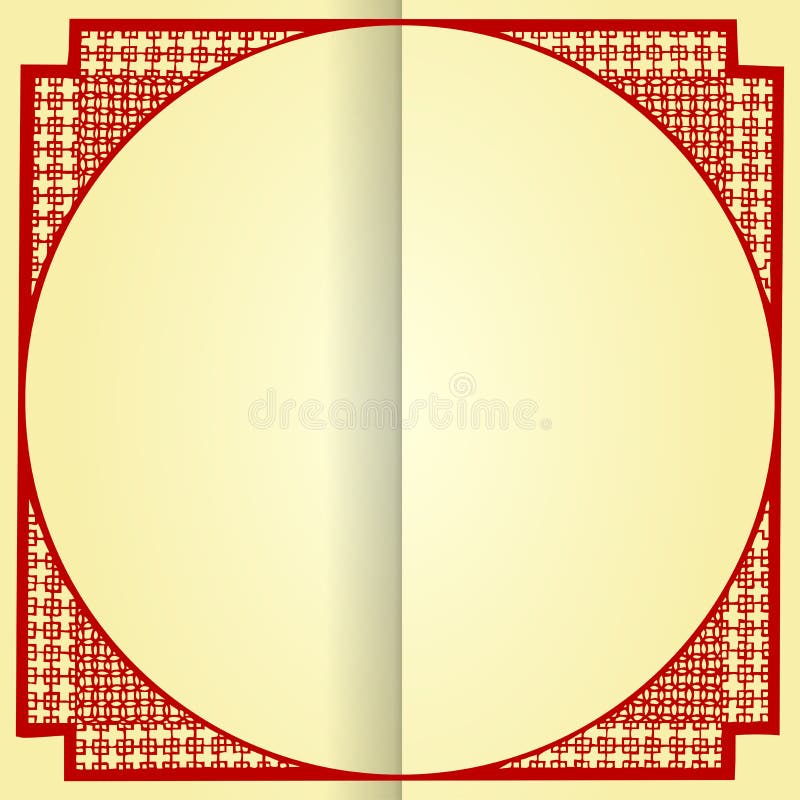 The Classic Chinese Card Background Stock Vector - Illustration of ...
