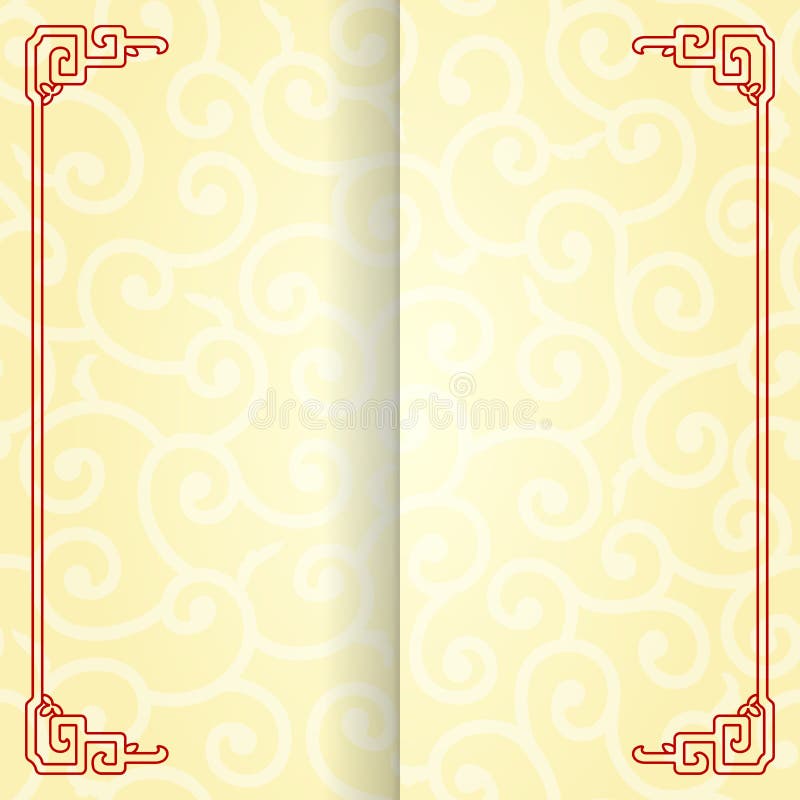 The Classic Chinese Card Background Stock Vector - Illustration of ...