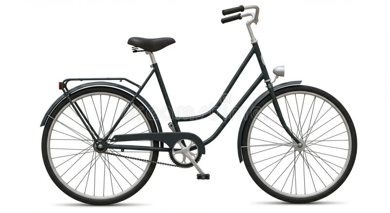 Classic City Bicycle Featuring a Step-through Frame Design, Allowing ...