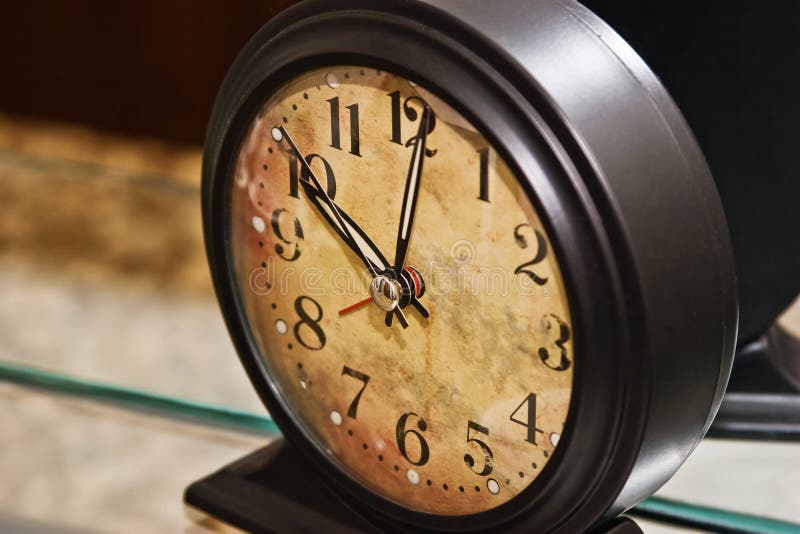 Classic Clock stock photo. Image of routine, glass, reflection - 11058746