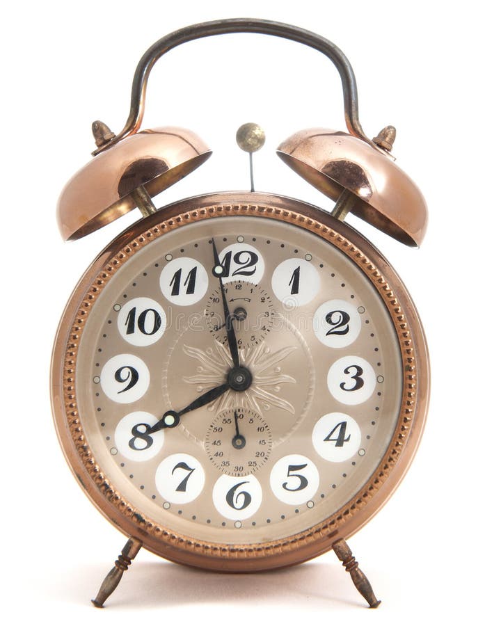 Classic clock isolated stock image. Image of clock, abstract - 33284857