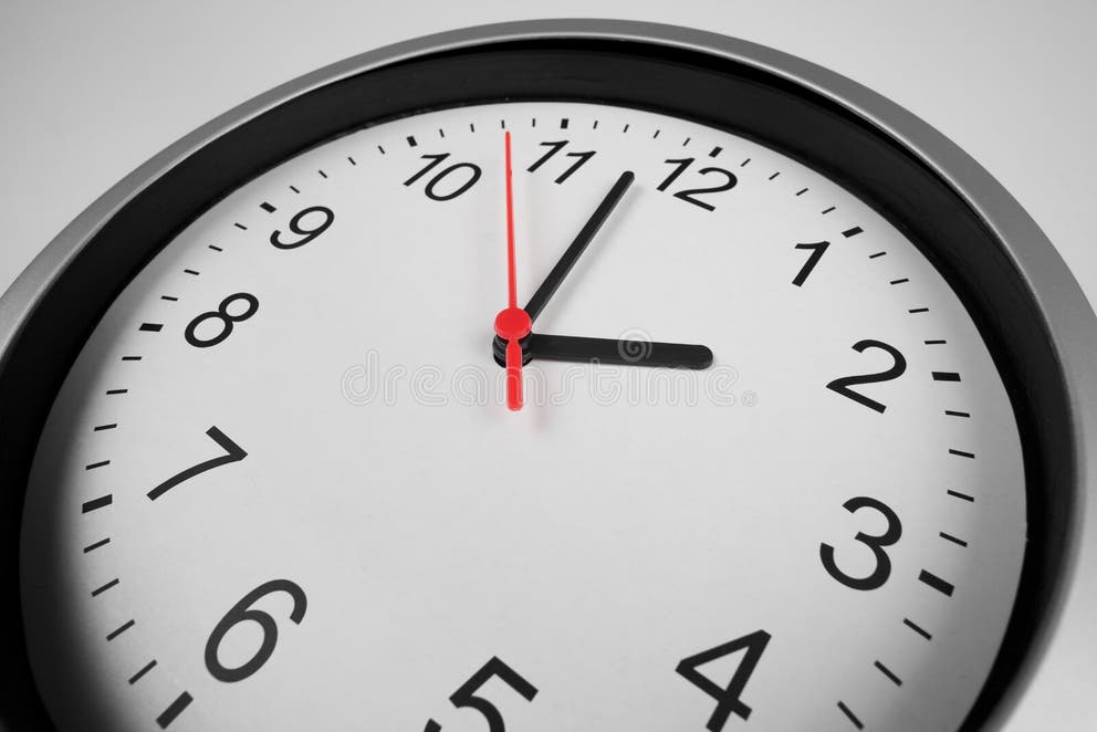 Classic Clock Macro Shot By Wide Angle Lens Stock Photo - Image of ...