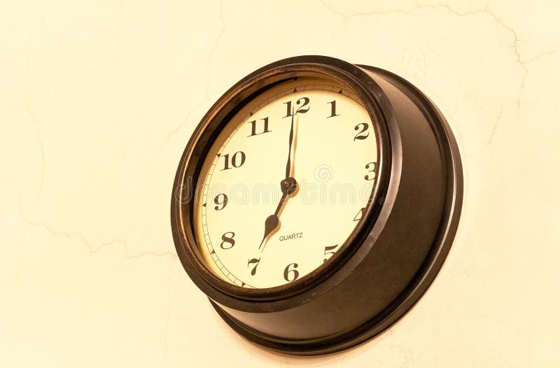 Classic Clock with Moving Pointer Stock Photo - Image of number ...