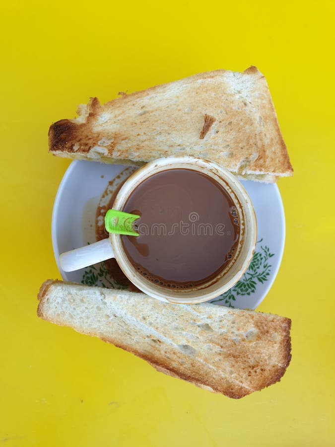 The Classic Coffee and Delicious Bread is the Best Breakfast Stock ...