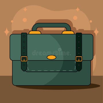 Classic Colored Briefcase. Vector Stock Vector - Illustration of ...