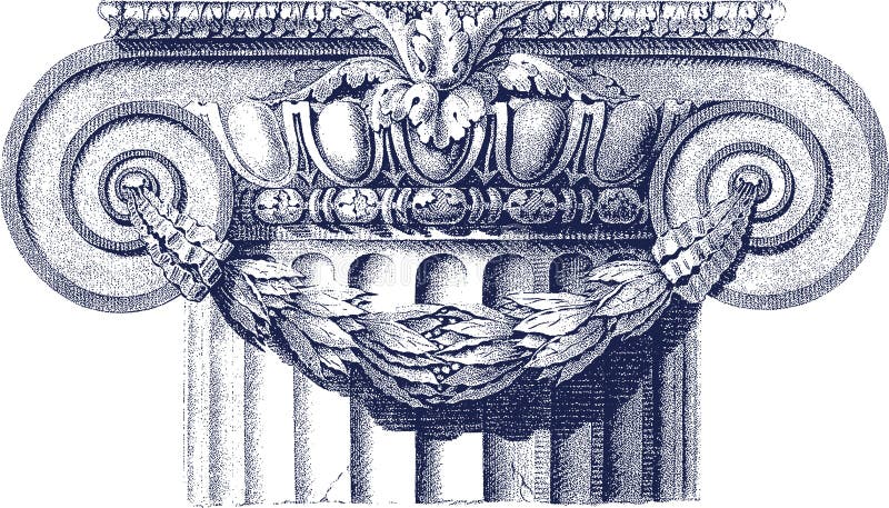 Wall pier stock vector. Illustration of sketch, classical - 32815203