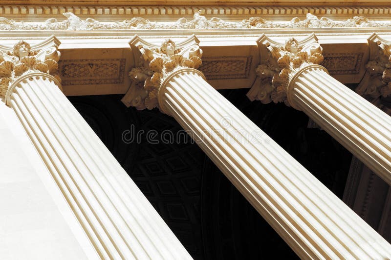 Cathedral classic columns stock image. Image of church - 28542247