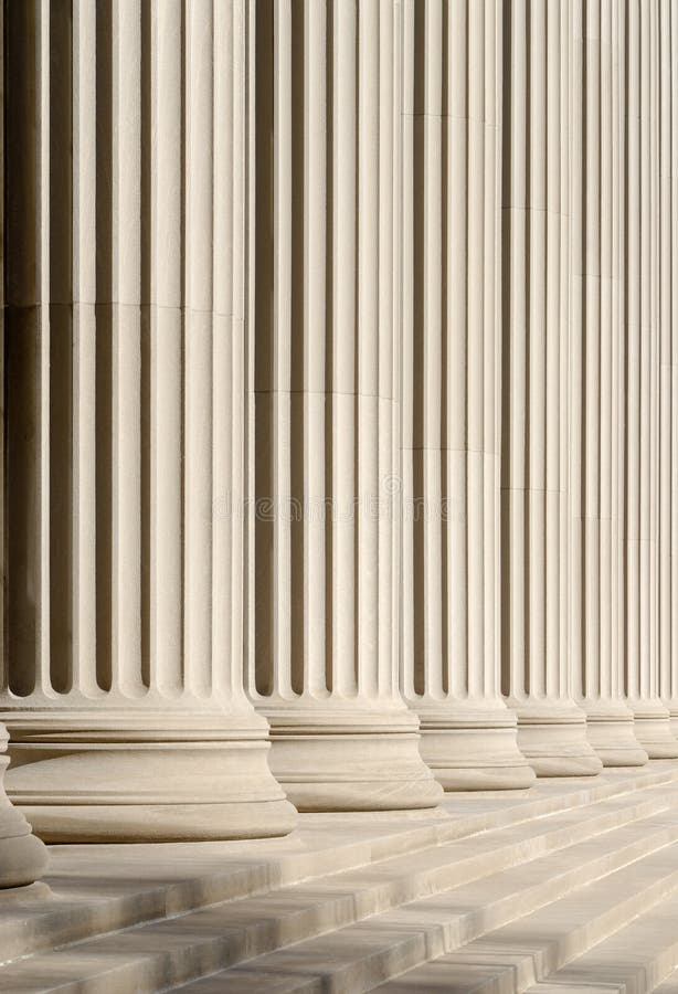Classic columns and steps stock image. Image of greek - 4363119