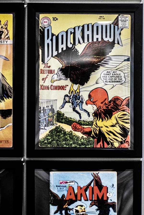 Classic Comic Book - Blackhawk Editorial Stock Image - Image of cartoon ...