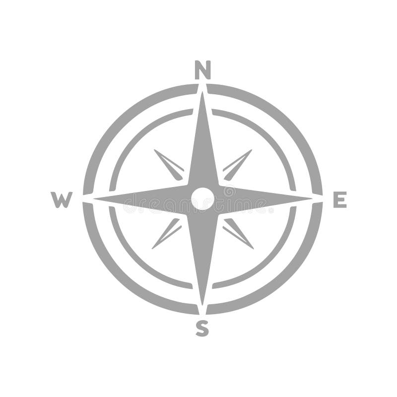 Classic Compass Icon Illustration Stock Vector - Illustration of tool ...