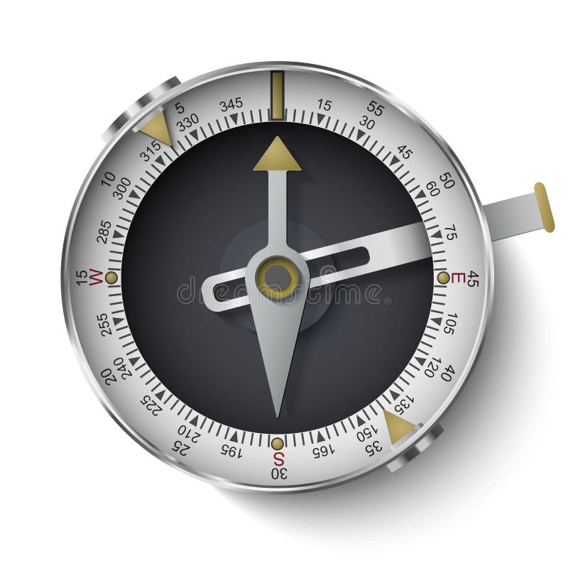 Classic Compass Vector. Isolated on a White Background. a Vector ...
