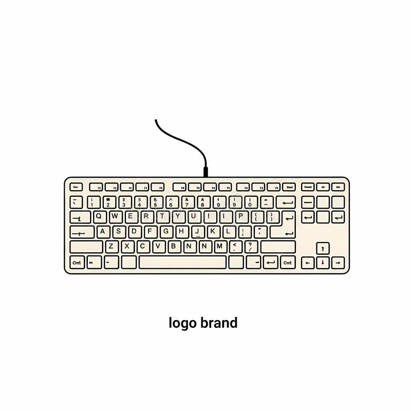 Classic Beige Computer Keyboard Stock Illustrations – 425 Classic Beige ...