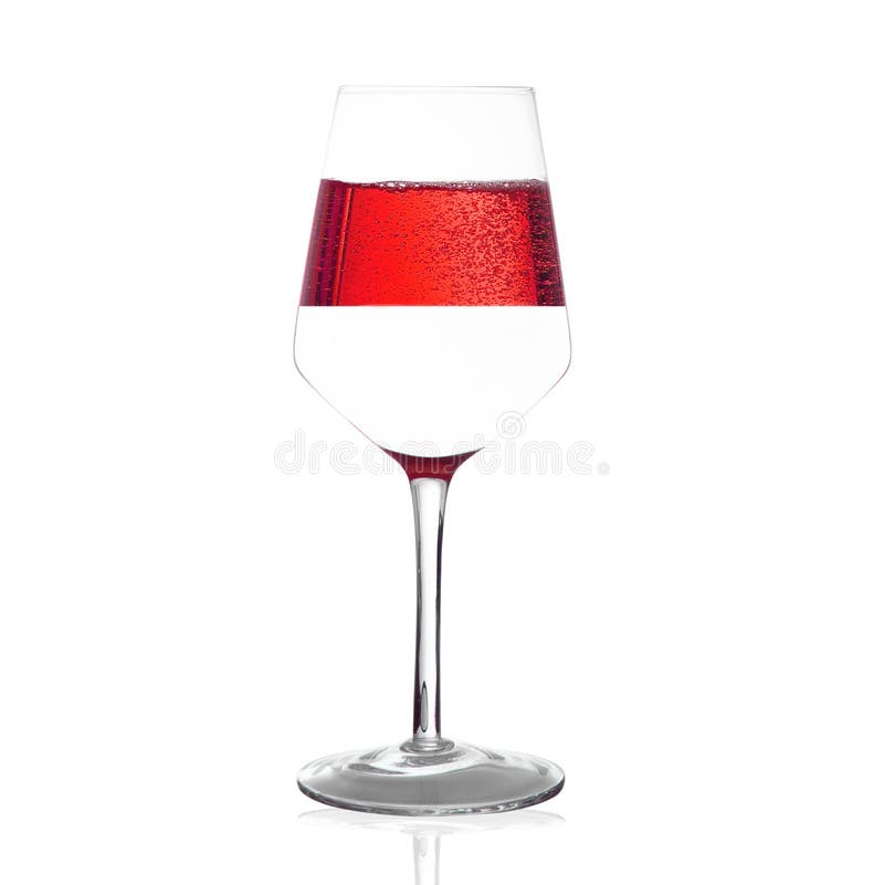 Classic Concept of the Half-full Glass Stock Photo - Image of liquid ...