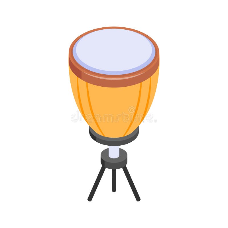 Classic Conga Drum for Latin Music and Percussion Beats. Stock Vector ...