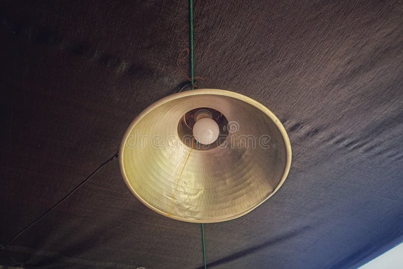 Classic Conical Ceiling Lighting Lamp Stock Photo - Image of decoration ...