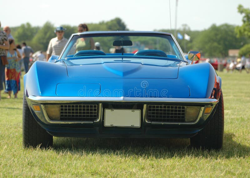 Classic Convertible Muscle Car Stock Photo - Image of sports, corvette ...