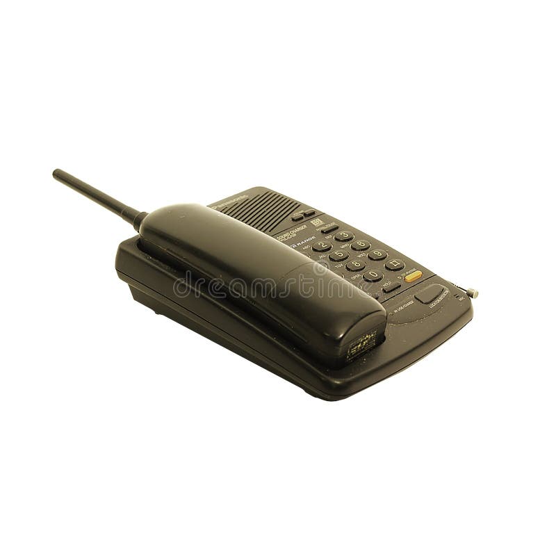 A Classic Cordless Telephone Featuring a Convenient Keypad for Easy ...