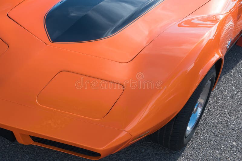 Classic Corvette Rear End Details Stock Photo - Image of historical ...