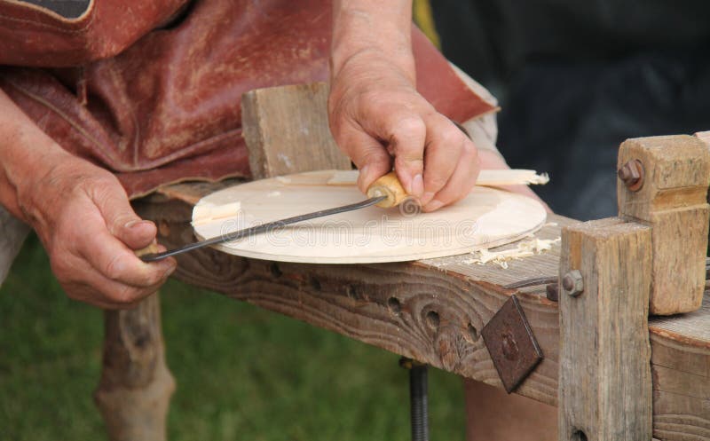 Classic Craft Worker. stock photo. Image of carve, work - 81616346