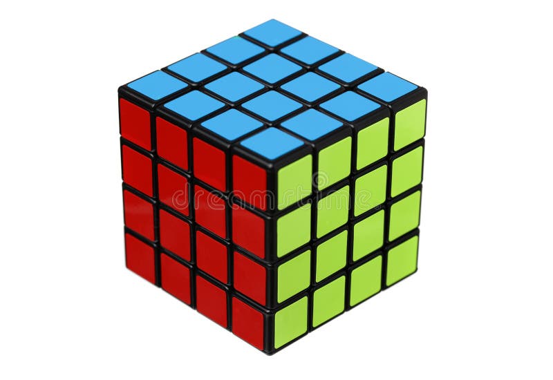 Classic Cube on White Background Editorial Photography - Image of ...