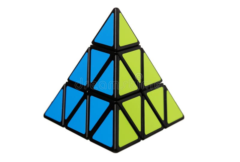 Classic Cube on White Background Editorial Photography - Image of ...