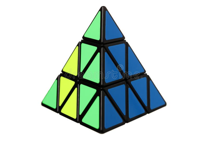 Classic Cube on White Background Editorial Photography - Image of ...