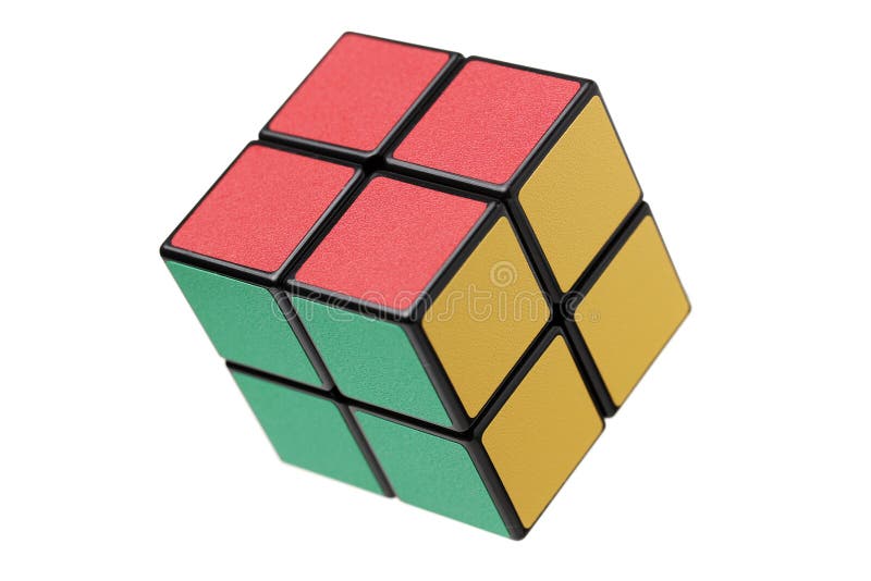 Classic Cube on White Background Editorial Stock Photo - Image of ...