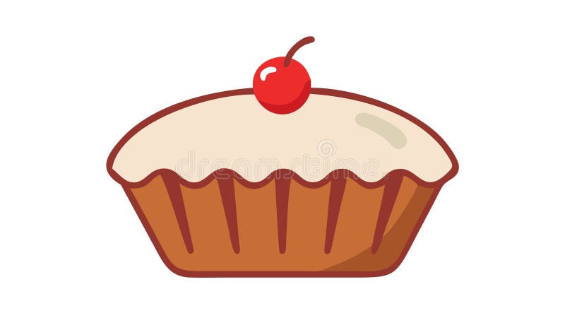 Classic Cupcake with Cherry Icon - Bakery, Sweets, and Indulgence ...