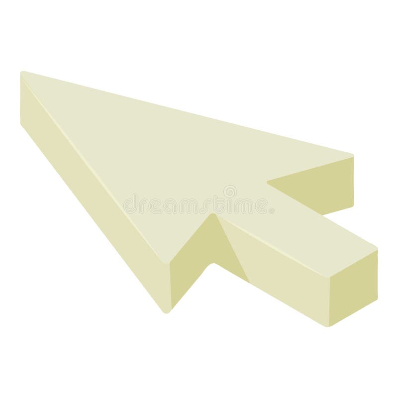 Classic Cursor Icon, Isometric Style Stock Vector - Illustration of ...