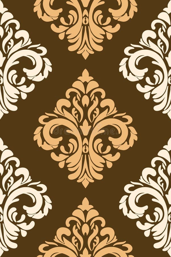 Classic Damask Seamless Pattern, Vector Illustration for Elegant ...