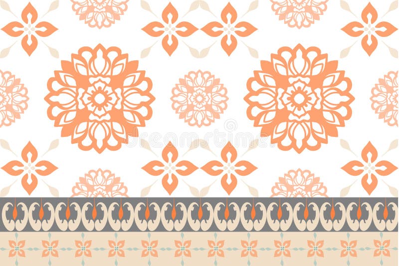 Classic Damask Seamless Pattern - Vector Illustration for Elegant ...