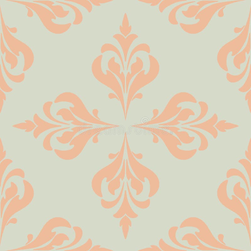 Classic Damask Seamless Pattern, Vector Illustration for Elegant ...