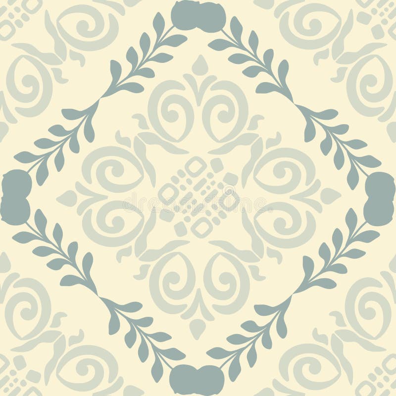 Classic Damask Seamless Pattern, Vector Illustration for Elegant ...