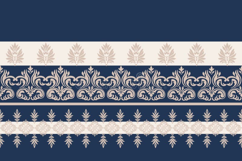 Classic Damask Seamless Pattern, Vector Illustration for Elegant ...